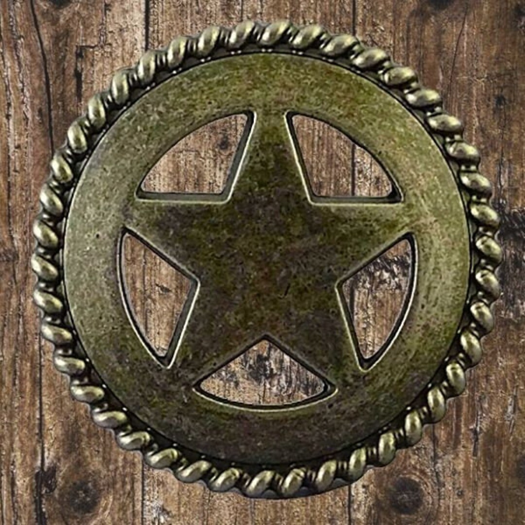 Star Cabinet Hardware Knob Antique Brass Finish - Etsy