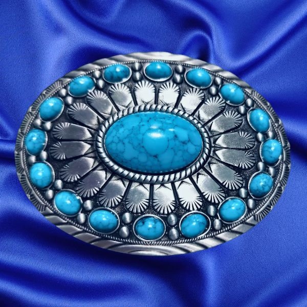 Turquoise Belt Buckle - Etsy