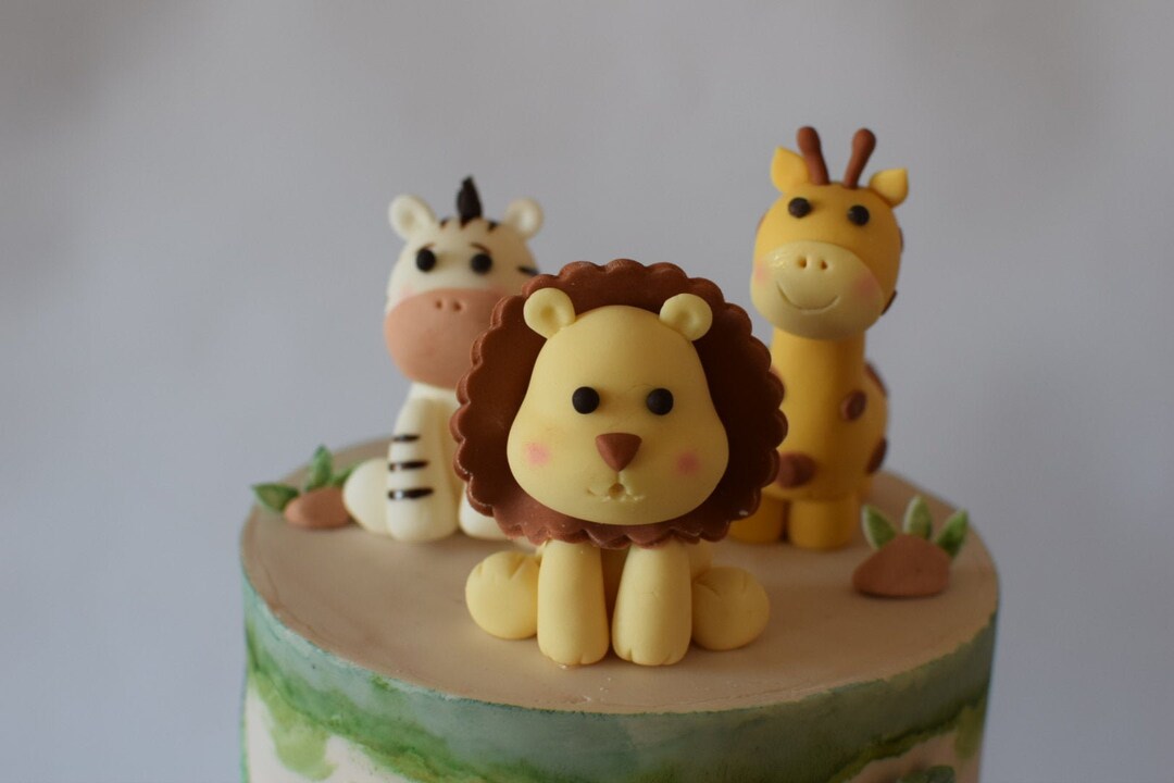 Fondant Jungle Animal Models - Etsy