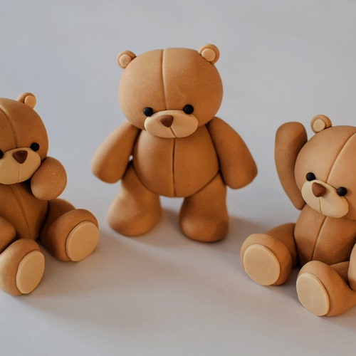 Fondant Teddy Bear Models - Etsy