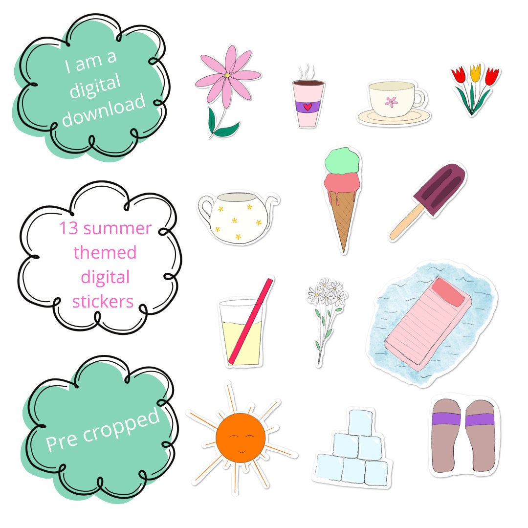 Paper Calendars & Planners pre cropped stickers Goodnotes Stickers ...