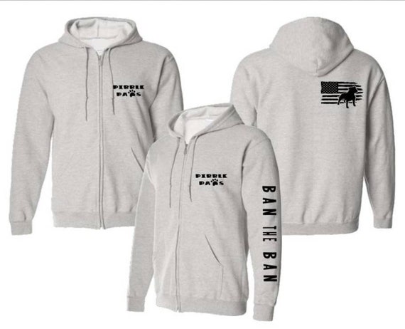 Pibble Paws Ban the Ban American Flag Zip-up UNISEX - Etsy