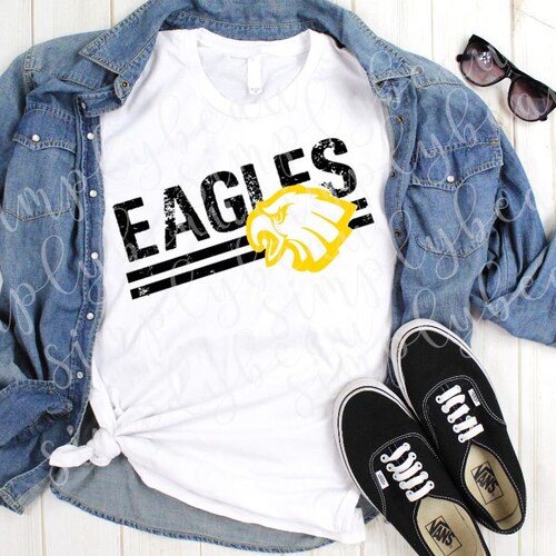 Customizable Spirit Shirt With Mascot and Letter School | Etsy