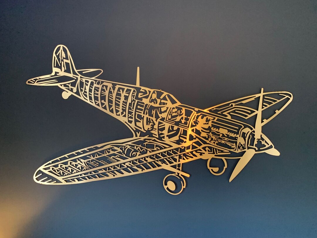 Stainless Steel Mechanical Spitfire Wall Art - Etsy