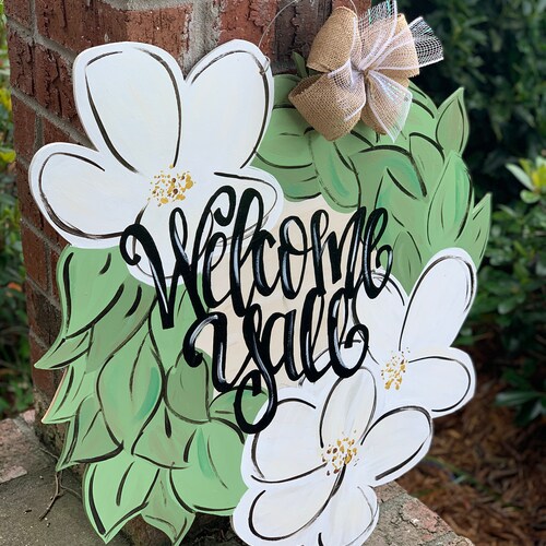 Spring Door Hanger Personalized Door Hanger Door Decor - Etsy