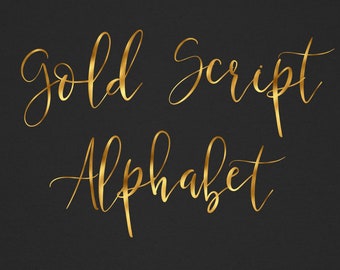 Script Font Letters | Etsy