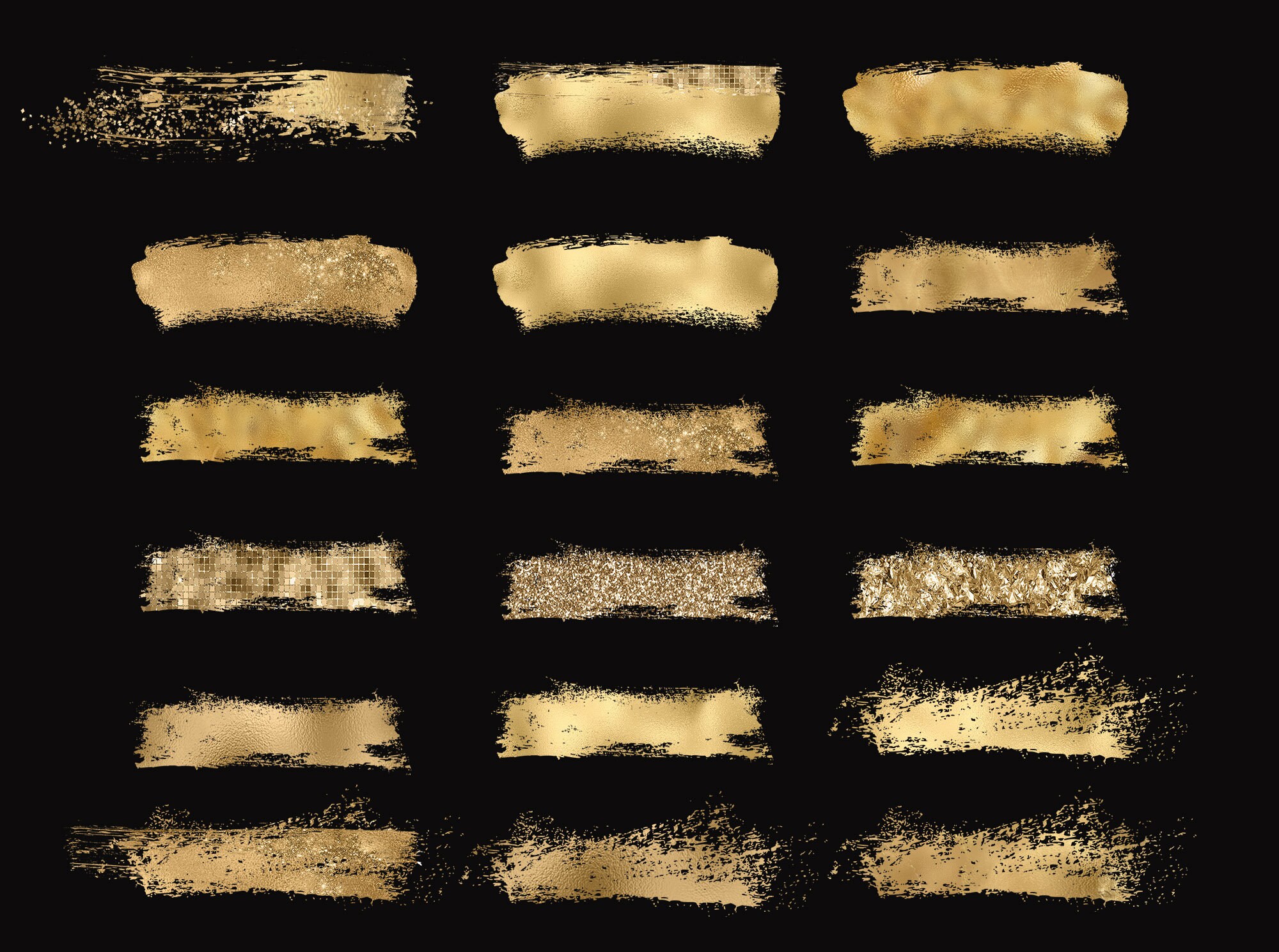 Gold Watercolor Splash, Gold Paint Brush Strokes, Blogger Clipart,gold ...