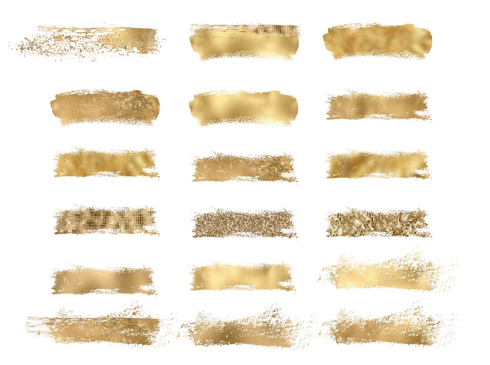 Gold Watercolor Splash Gold Paint Brush Strokes Blogger - Etsy