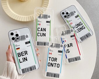Flight Ticket Phone Case - Etsy