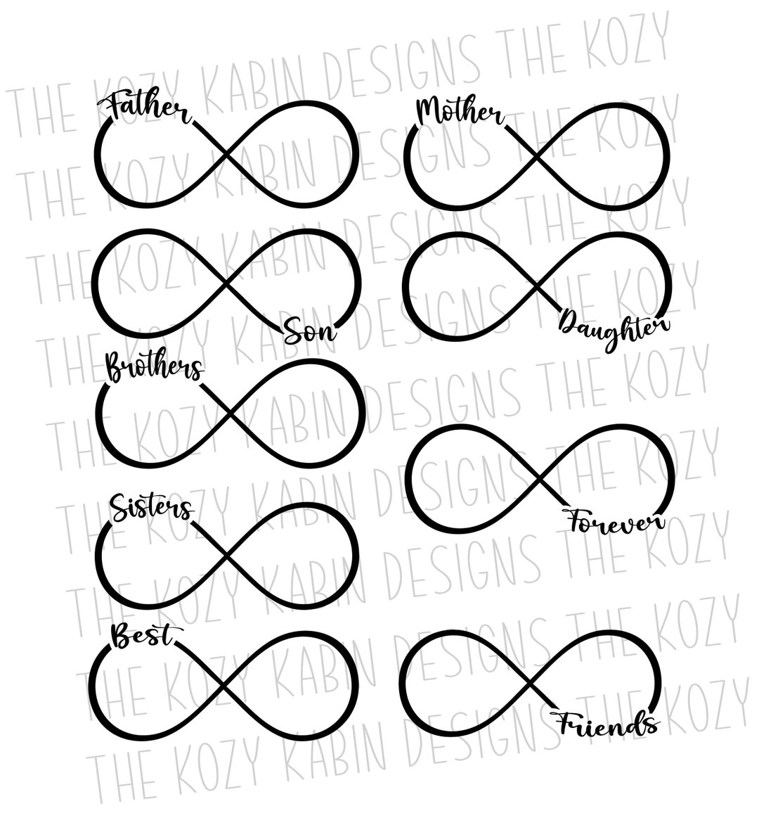 Infinity Symbol PNG Infinity Symbol Design Best Friends Mother Daughter ...