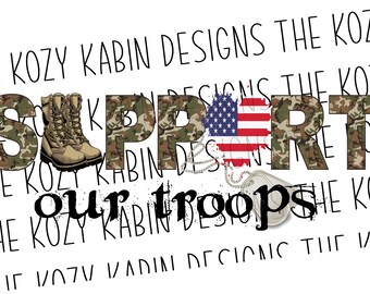 Support Our Troops Png | Etsy