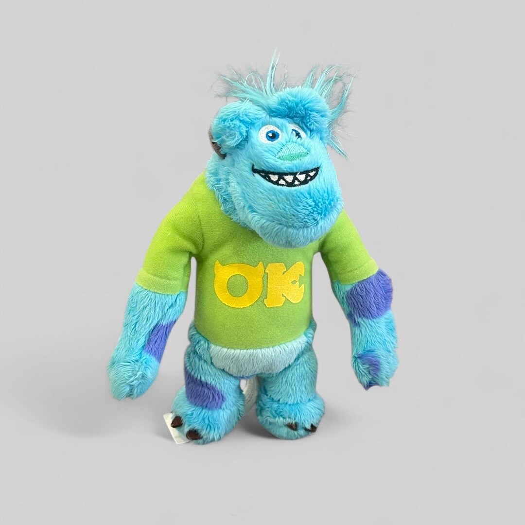 Disney Pixar Monsters University Sully Sullivan OK Shirt Plush Soft Toy ...
