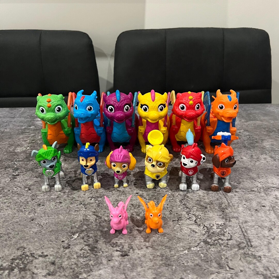 Paw Patrol Dragon Rescue 6x Dragons With Pups Rescue Knight - Etsy