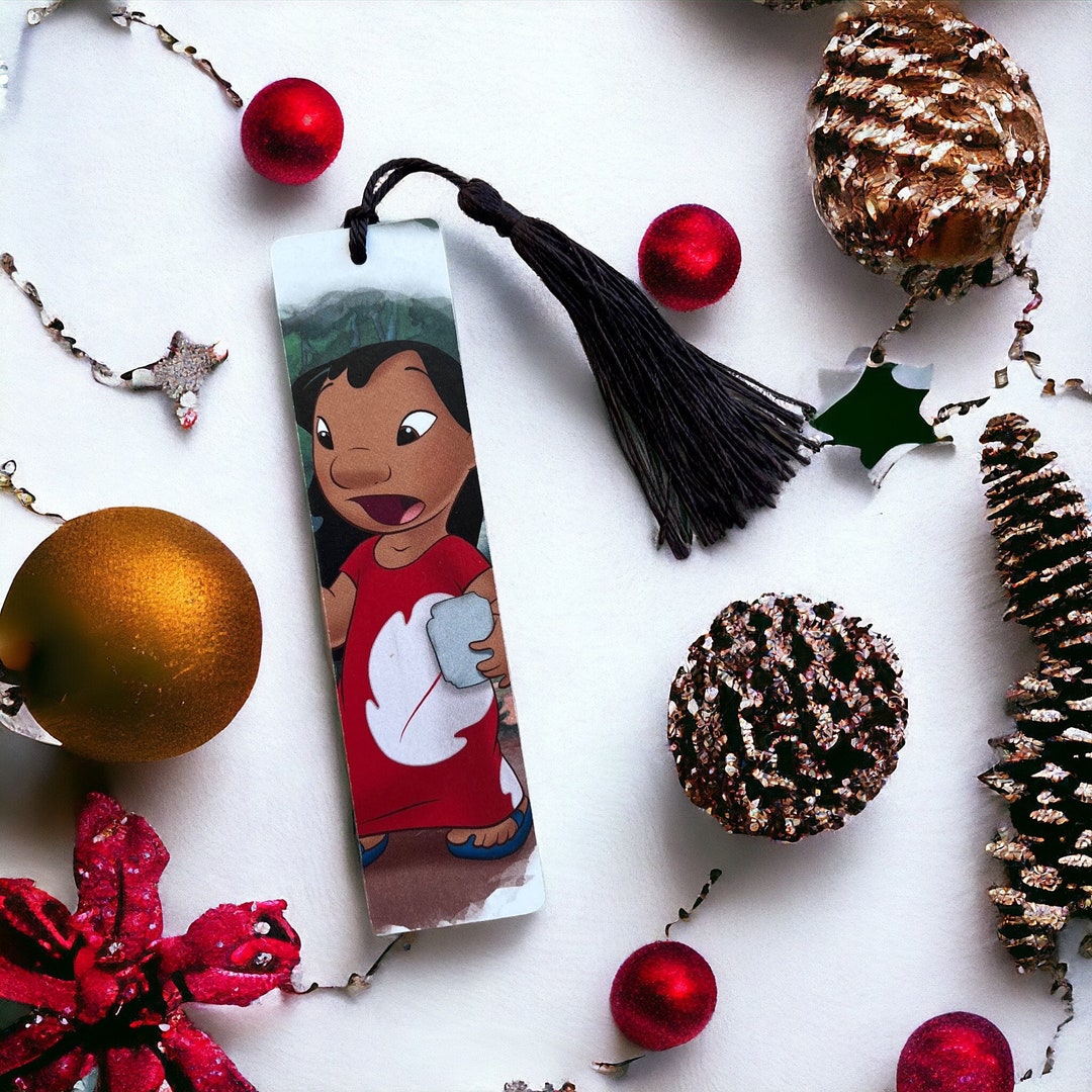Upcycled Disney Book Lilo and Stitch Wooden Bookmark Book Christmas ...