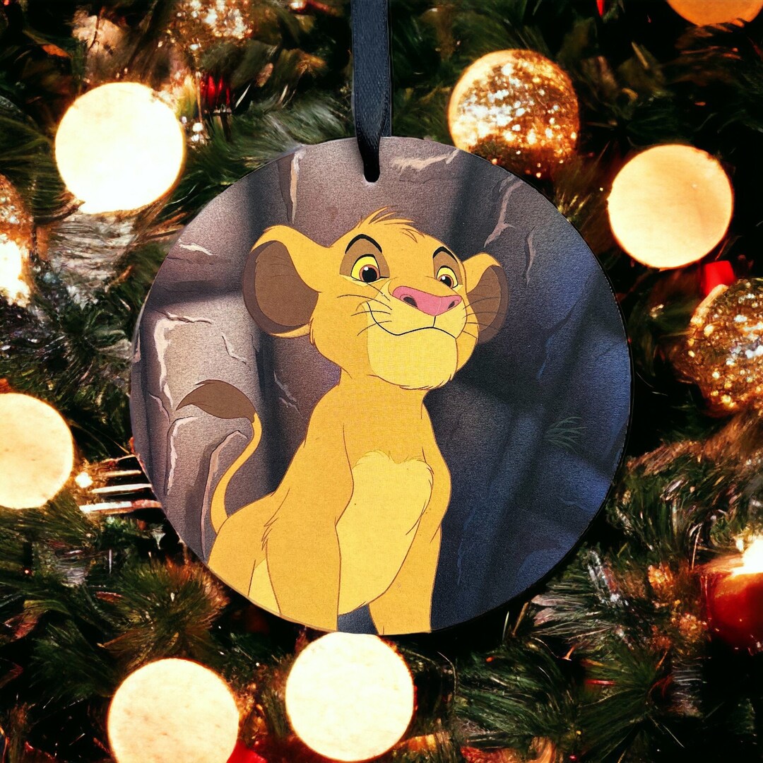 Upcycled Disney Book Lion King Simba Wooden Plaque Hanging Christmas ...