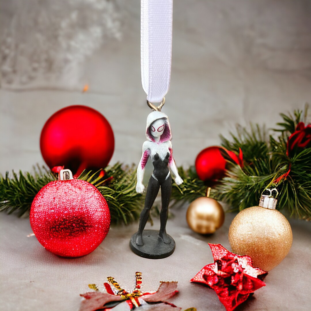 Marvel Gwen Stacy Christmas Tree Decoration Ornament Bauble Toy Figure ...