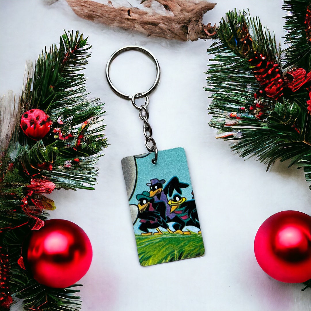 Upcycled Disney Book Dumbo Crows Wooden Keyring Key Fob Bag Tag New ...