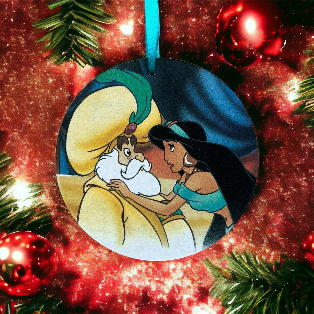 Upcycled Disney Book Aladdin Jasmine Sultan Wooden Plaque Hanging ...