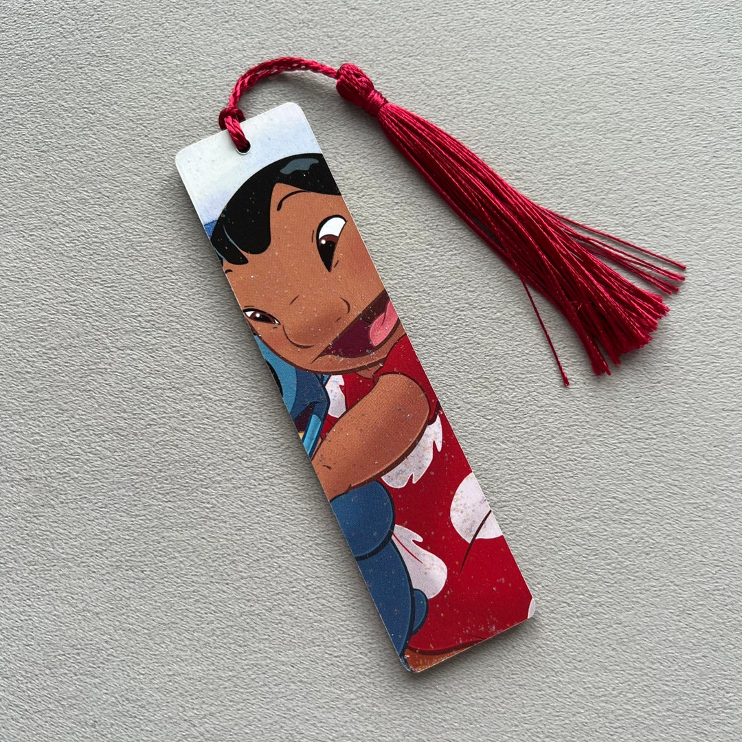 Upcycled Disney Book Lilo and Stitch Wooden Bookmark Book Gift - Etsy