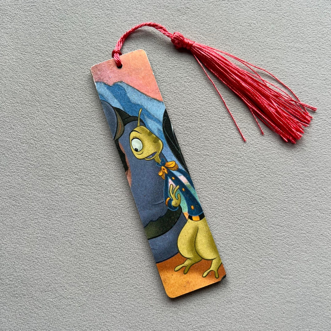 Upcycled Disney Book Lilo and Stitch Pleakley Wooden Bookmark - Etsy