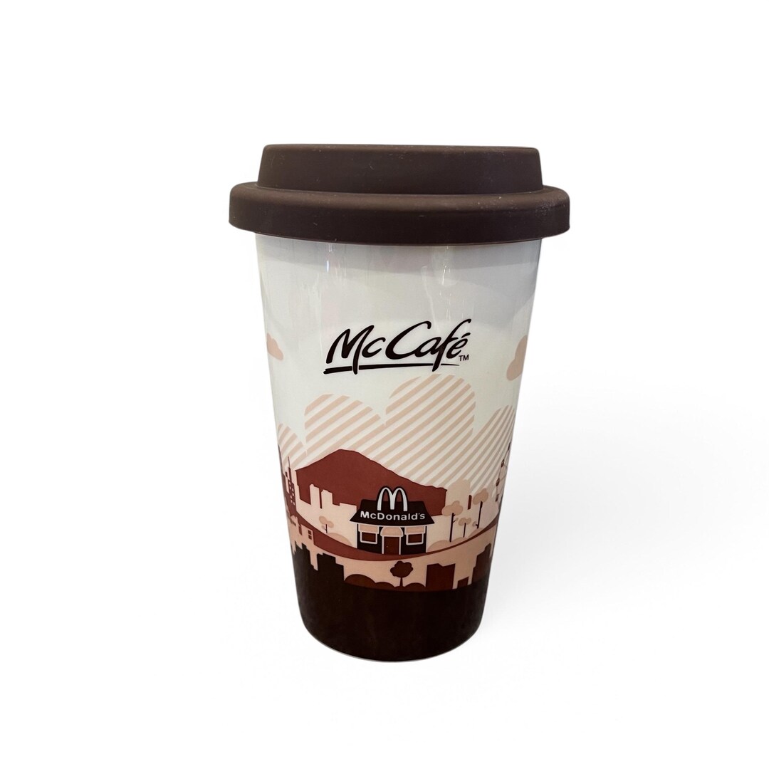 Mcdonald's Mccafe Ceramic Coffee Cup Travel Mug Reusable Limited Edition - Etsy
