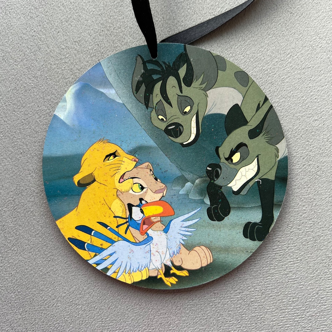 Upcycled Disney Book Lion King Simba Nala Zazu Hyenas Wooden - Etsy