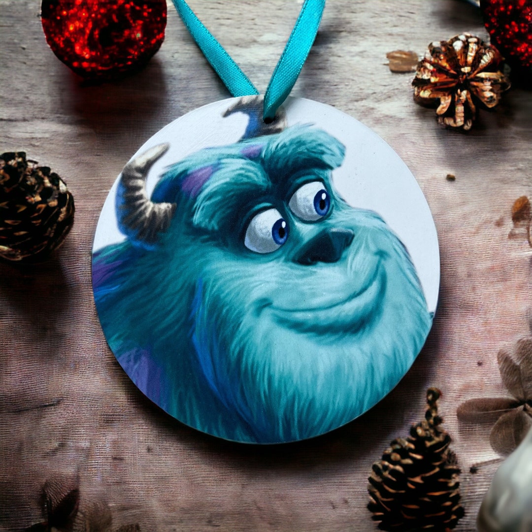 Upcycled Disney Book Monsters Inc Sully Wooden Plaque Hanging Christmas ...