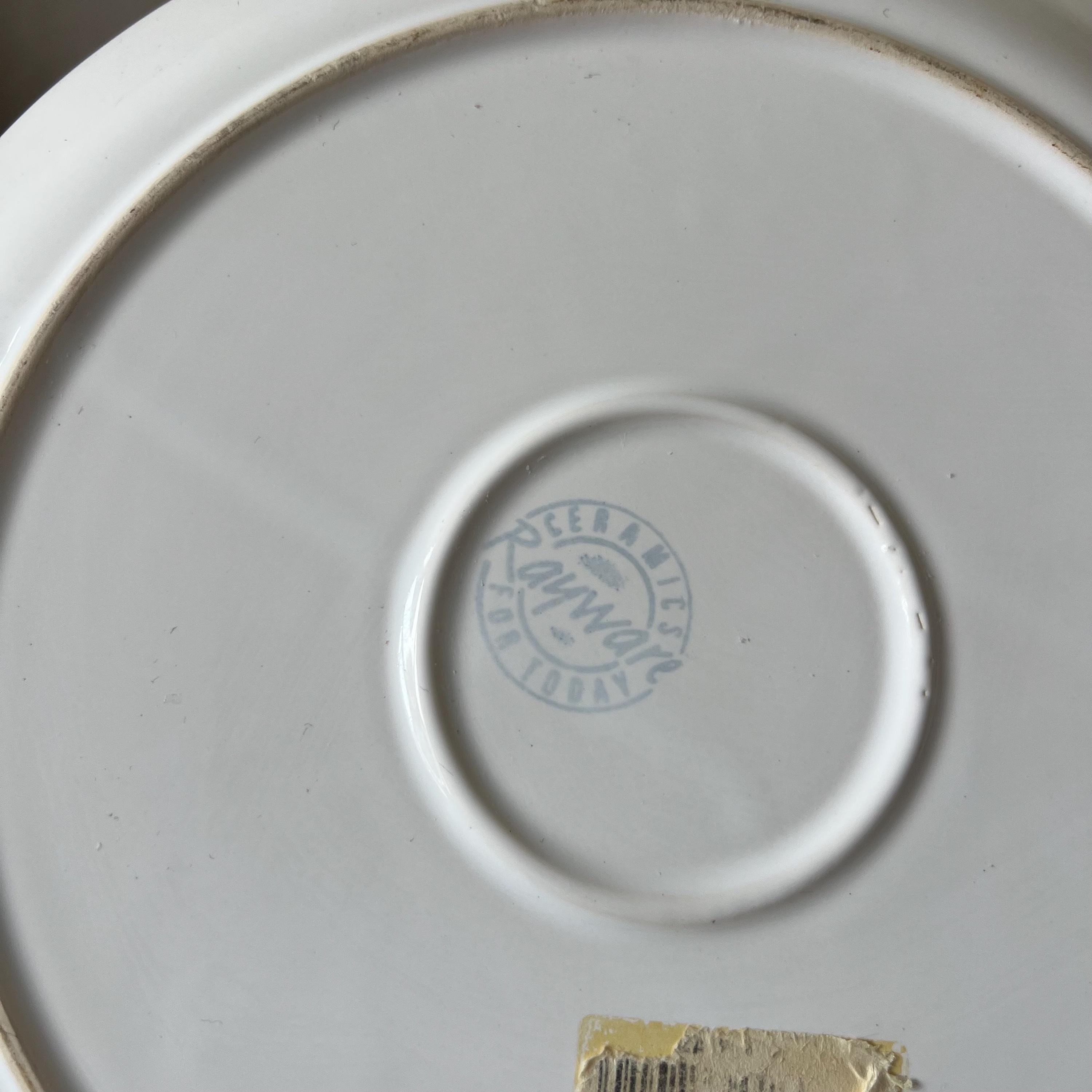 Vintage Rayware Stoneware Ovenware Pizza Recipe Platter Serving Dish ...