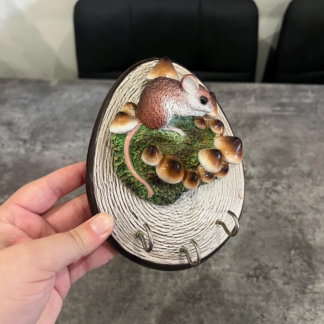 Woodland Forest Animals 3D Mouse Wall Mounted Hooks Kitchen Home Decor ...