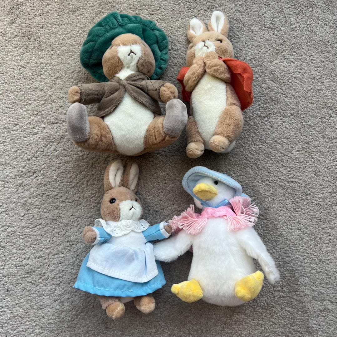 Beatrix Potter Peter Rabbit Plush Bundle Soft Toys - Etsy UK