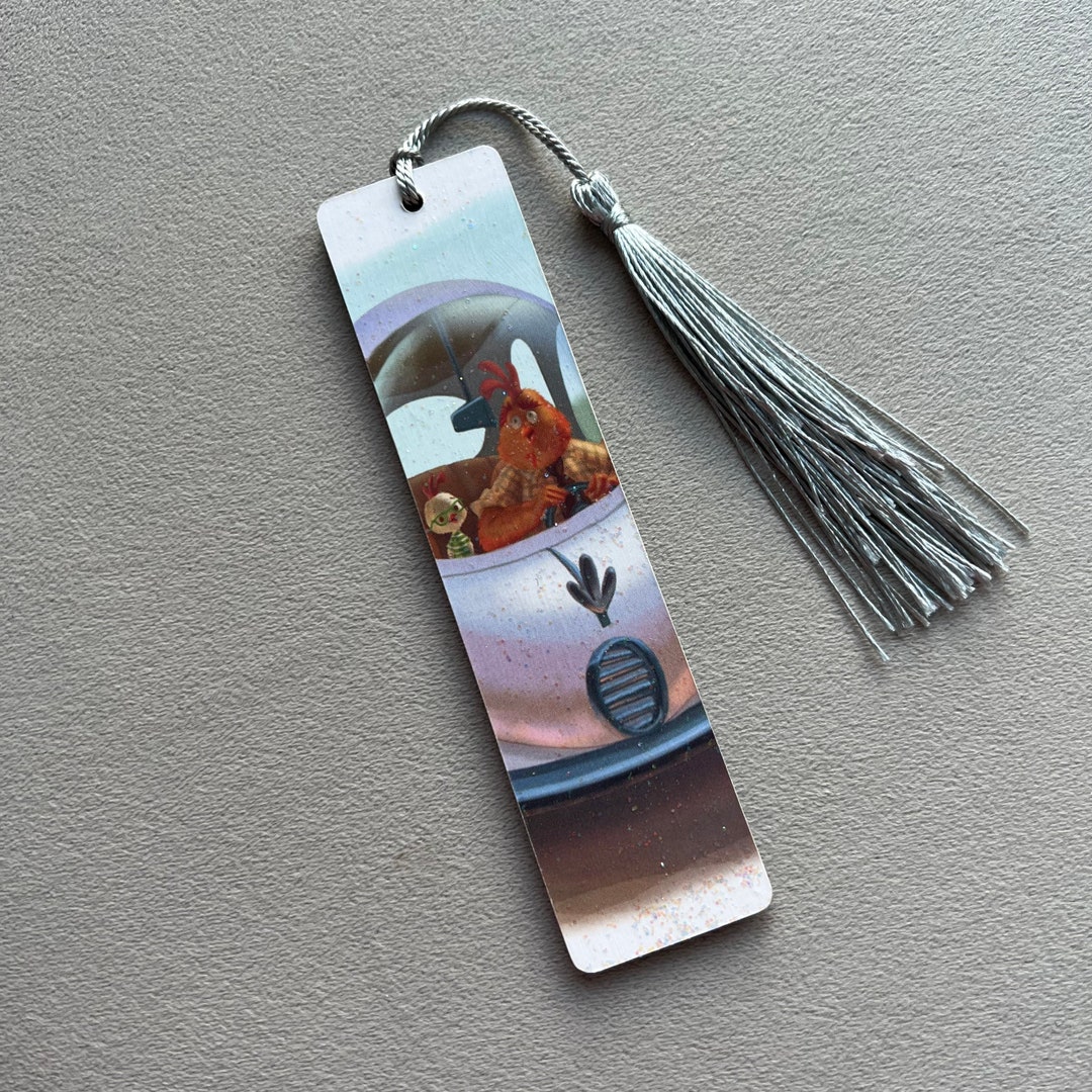 Upcycled Disney Book Chicken Little Wooden Bookmark Book Gift - Etsy