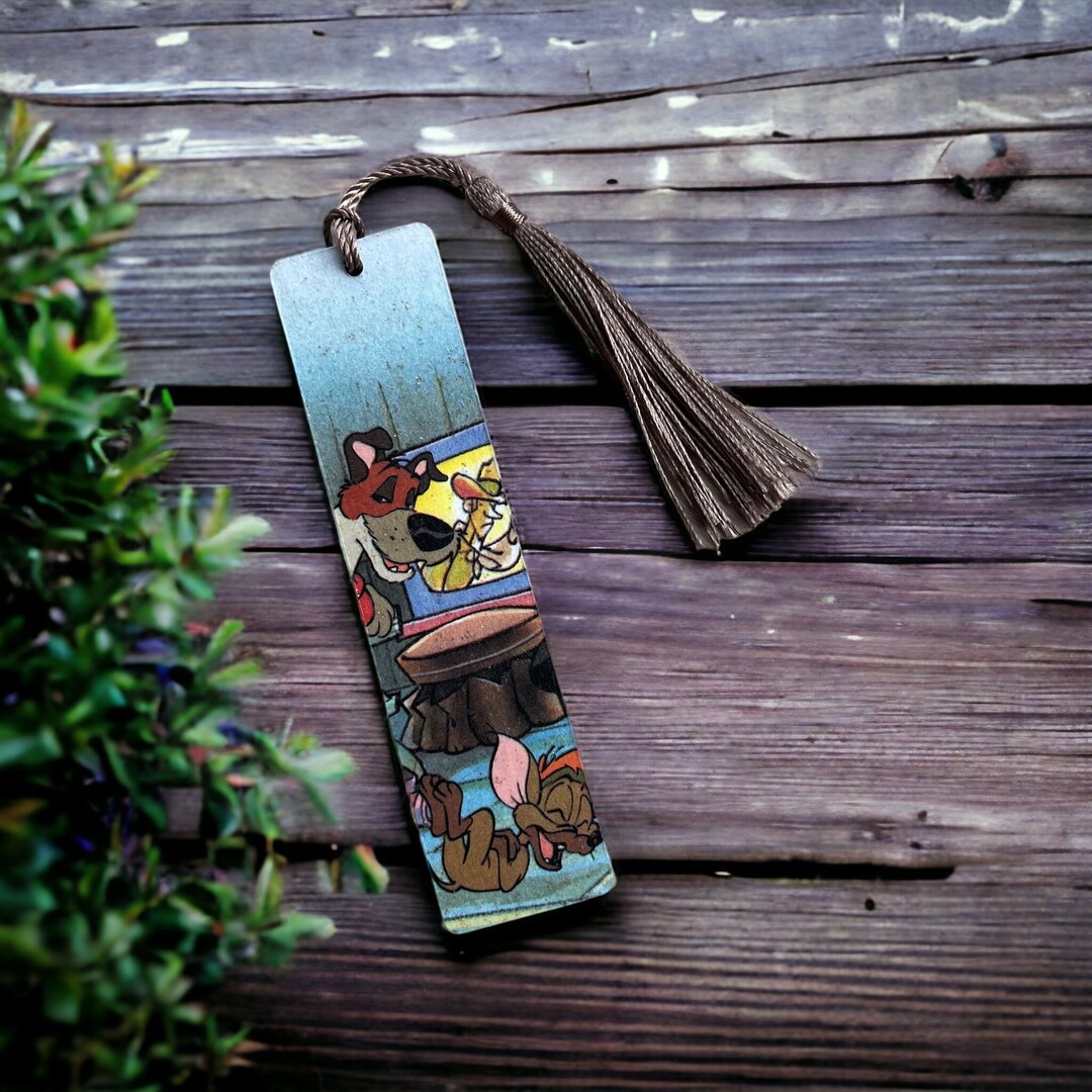 Upcycled Disney Book Oliver and Company Dodger Wooden Bookmark Book ...