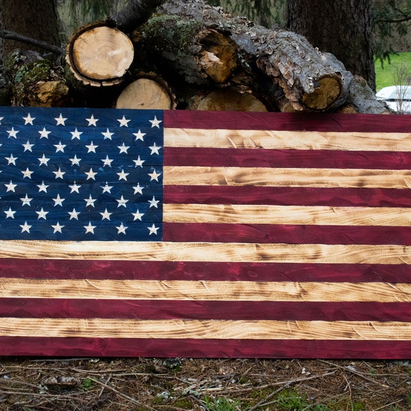 Rustic Flag - Etsy