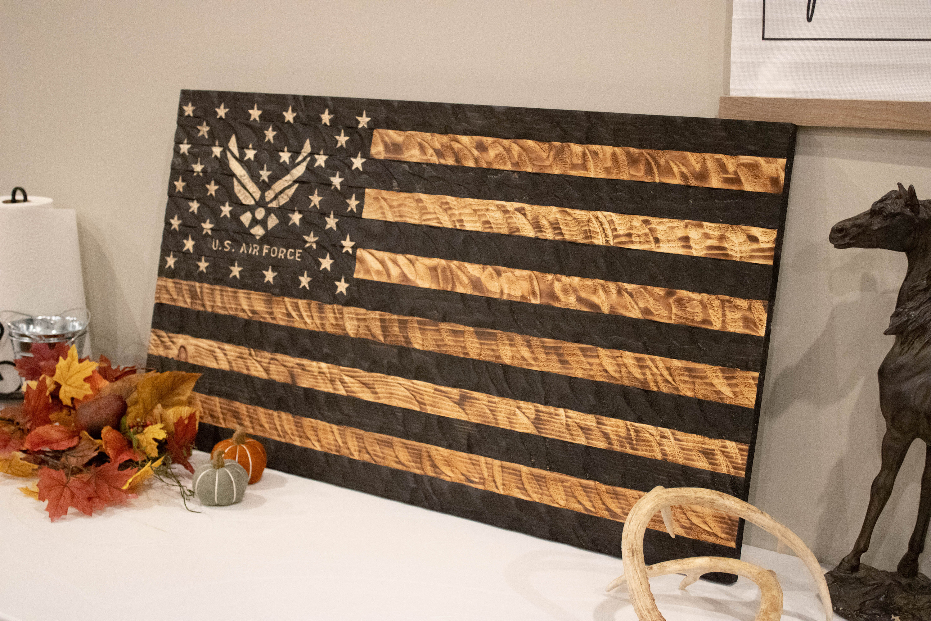 Wooden Air Force Flag Air Force Decor Wood Decor Wood - Etsy