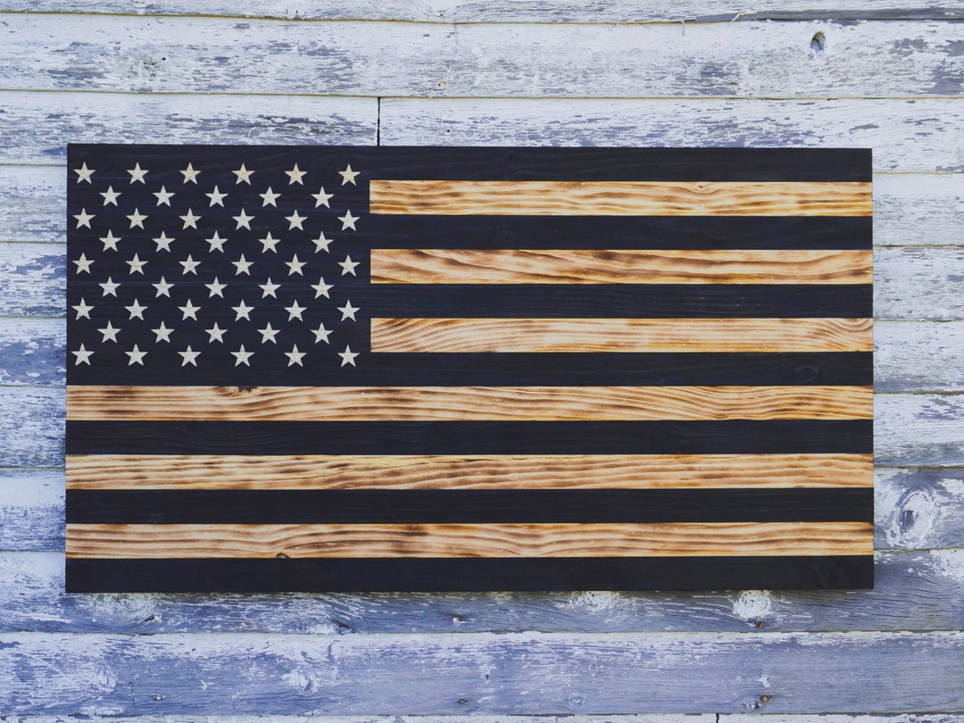 Wooden American Flag, Wooden Flag, Rustic Wood Flag, Wall Decor, Gift ...