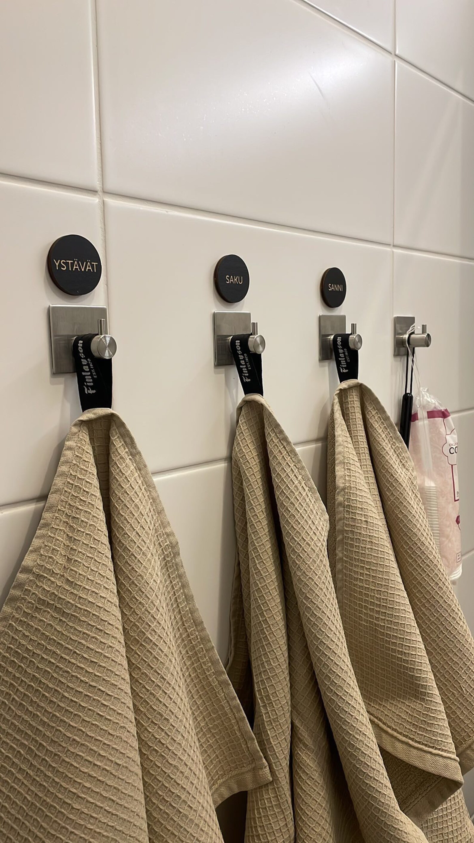 Personalized Bathroom Wooden Towel Sign: Custom Engraved Birch Plywood ...