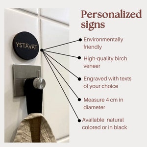 Personalized Bathroom Wooden Towel Sign: Custom Engraved Birch Plywood ...