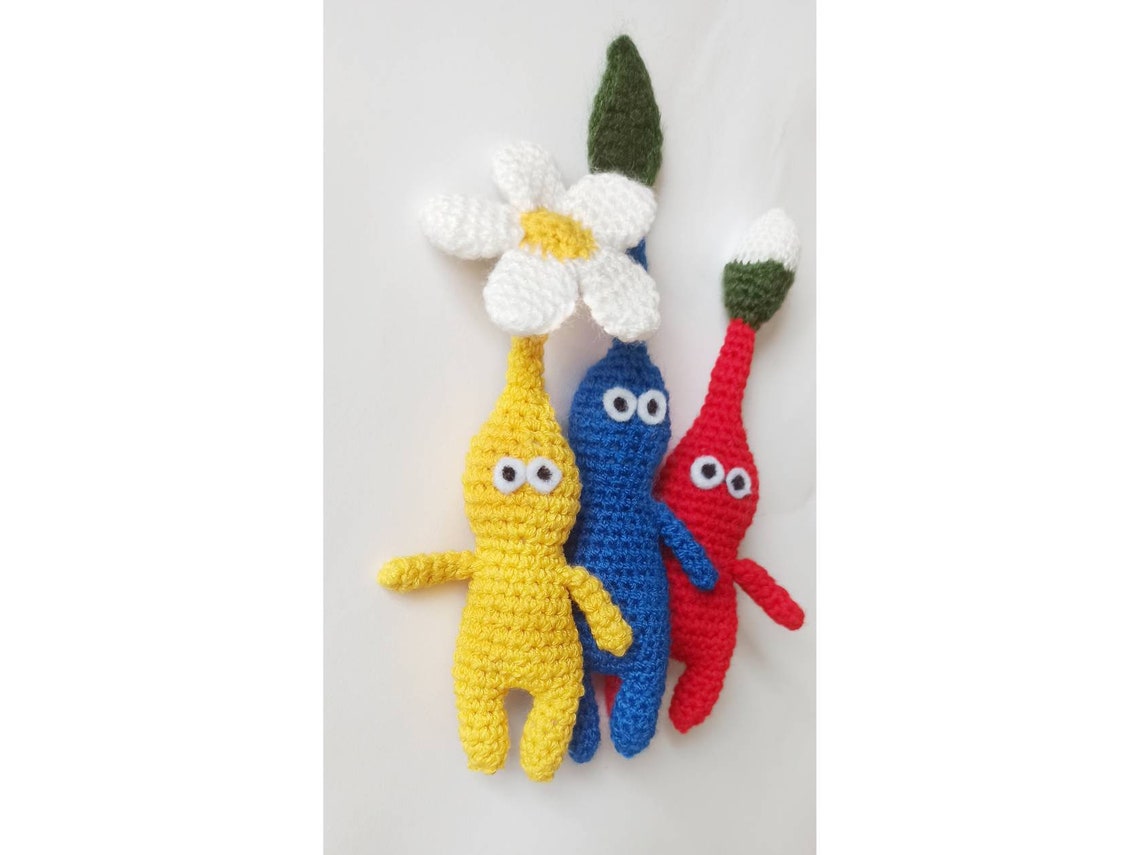 Pattern Pikmin Crochet Toys Unique Toys Best Gifts Pikmin Game Gift for ...
