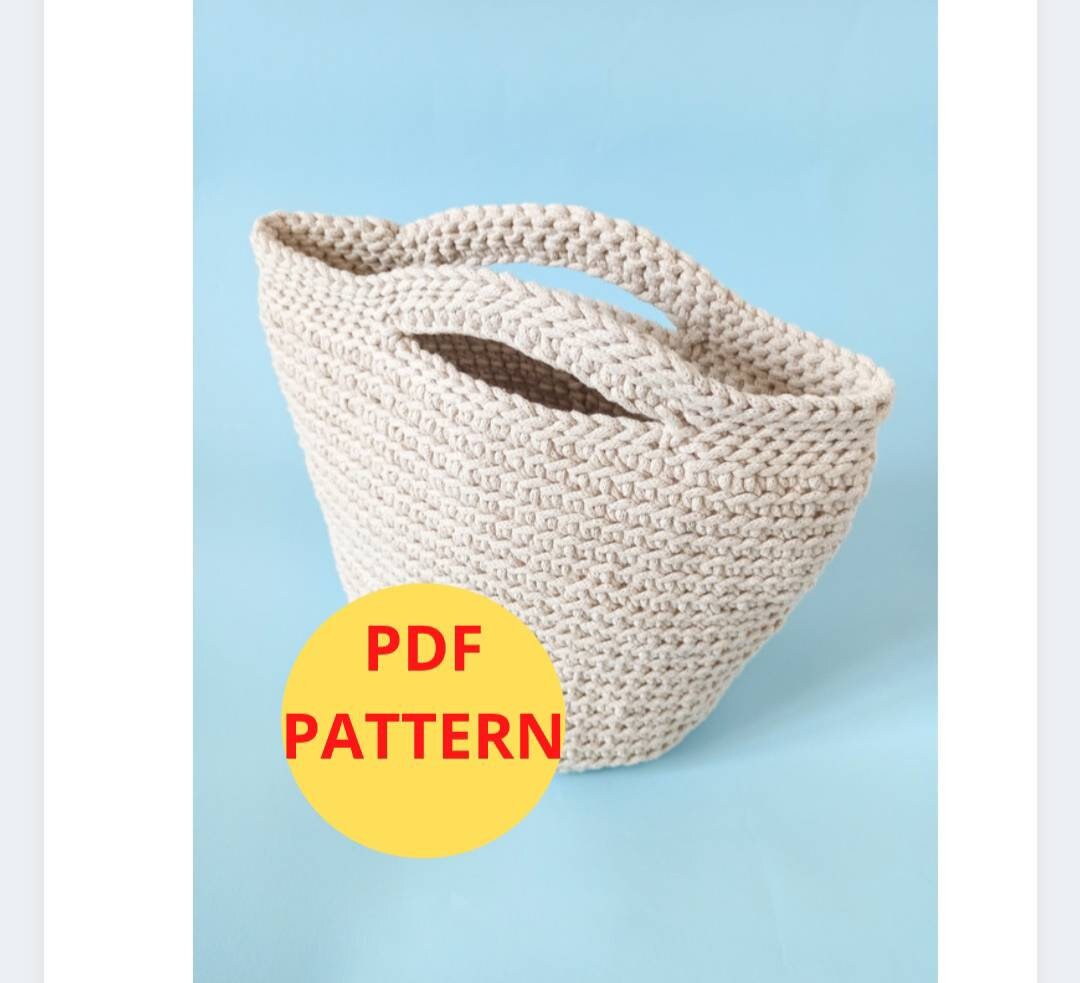 Bag Tote Crochet Bag PATTERN PDF Crochet Handbag Shopper Bag Purses Bag ...