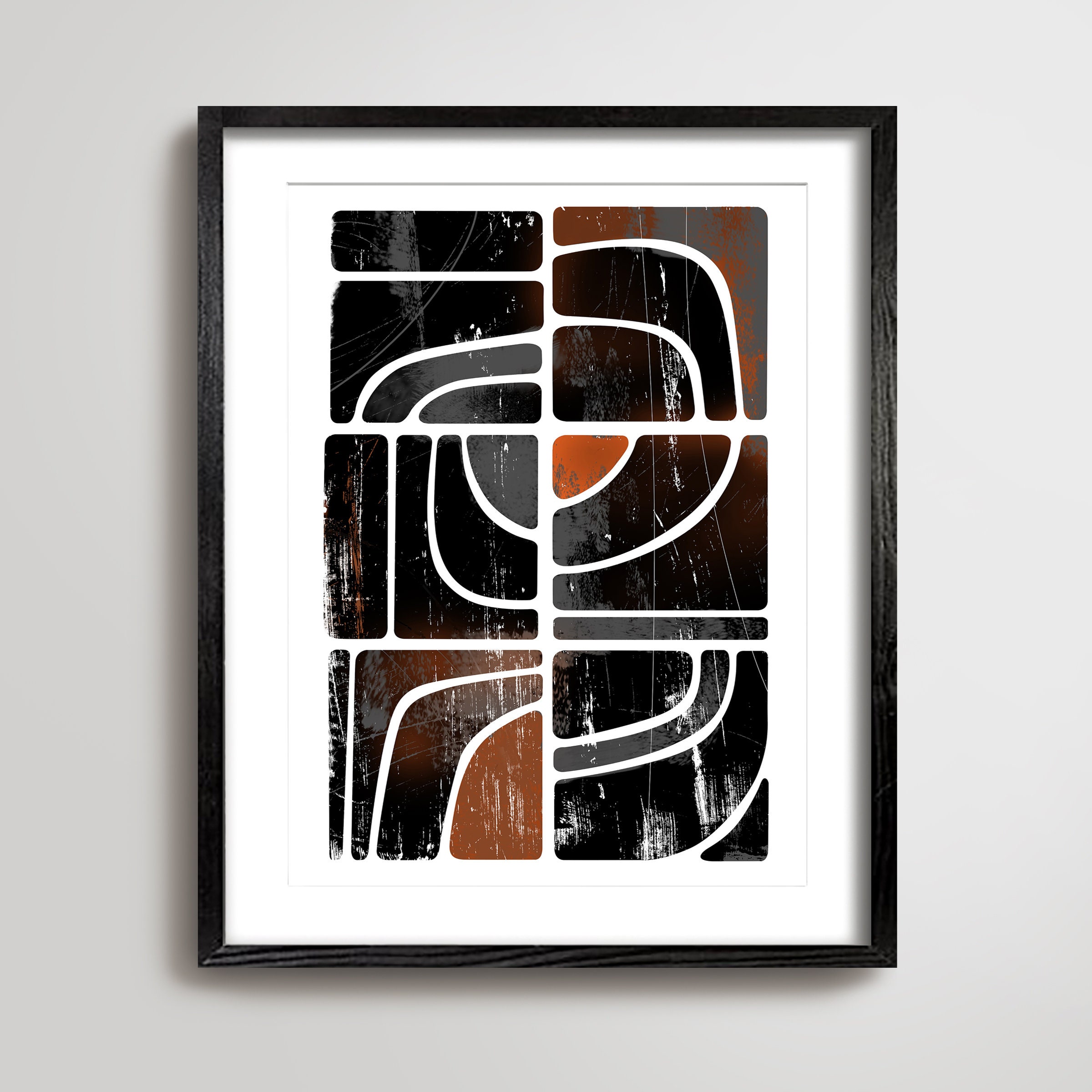 Mid Century Modern Wall Art Mid Century Art Print Mid | Etsy