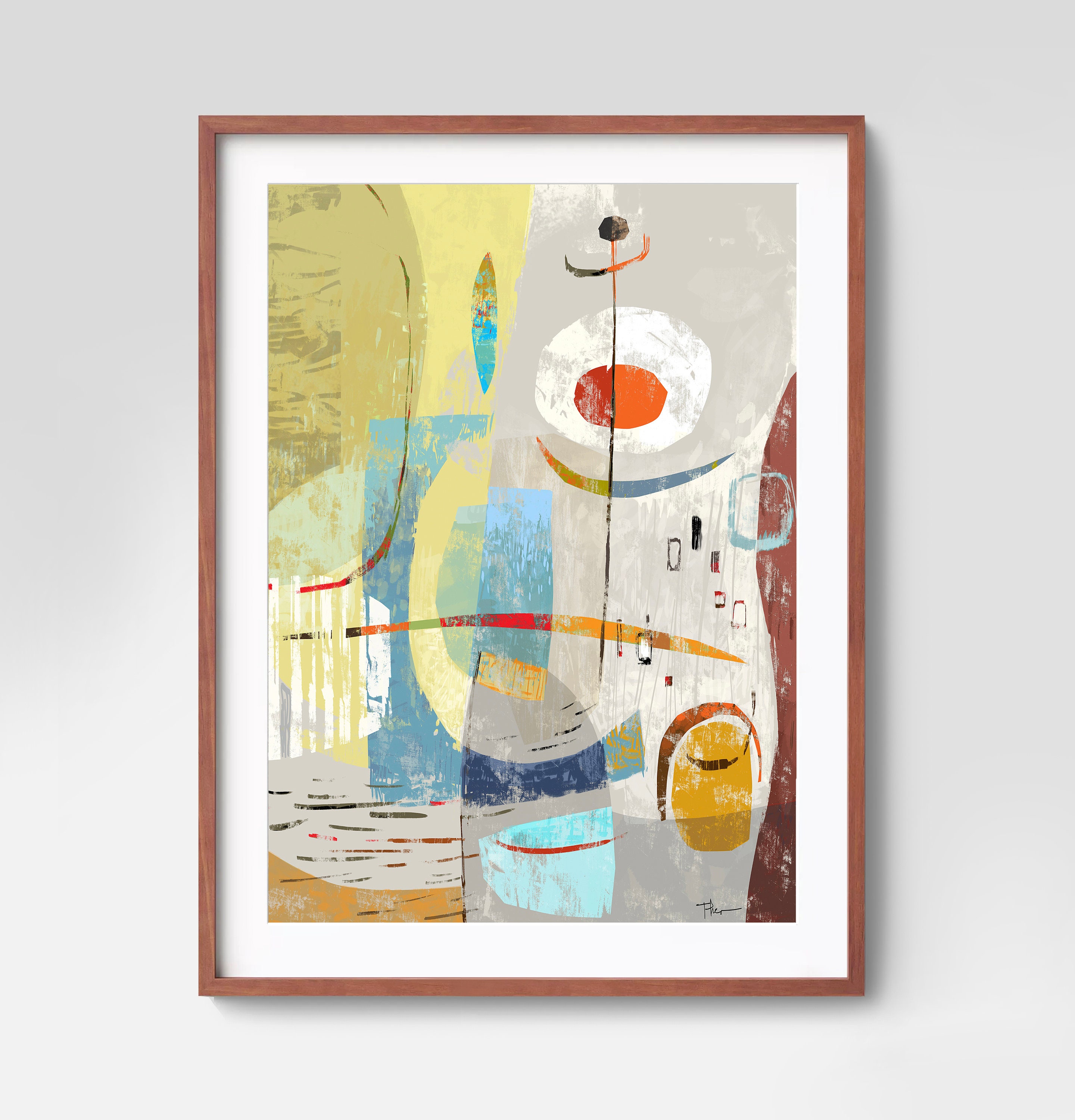 Mid Century Modern Wall Art Mid Century Art Mid Century - Etsy