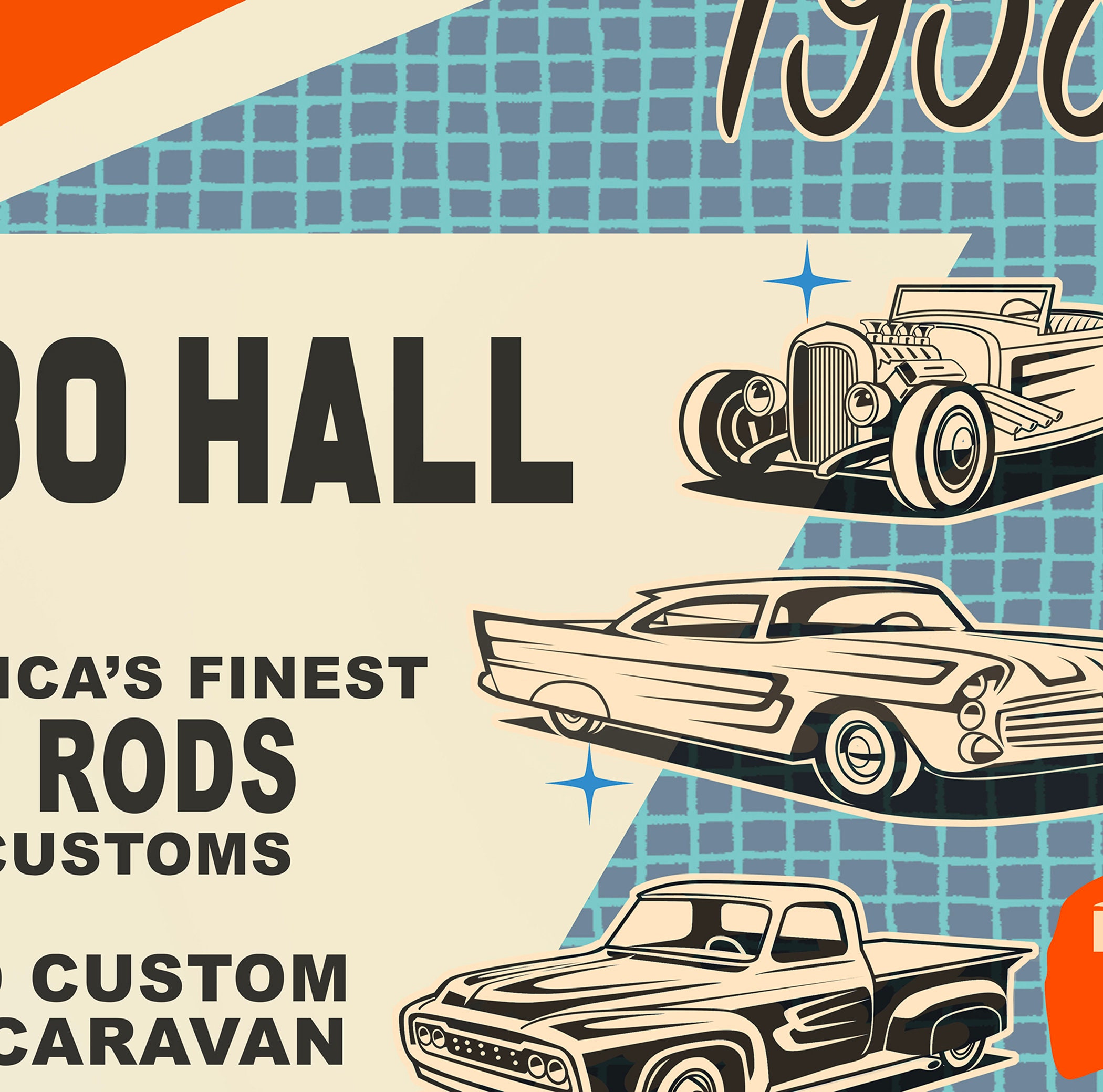 Custom Car Art Print, Kustom Culture Car Art, Classic Car Wall Art ...