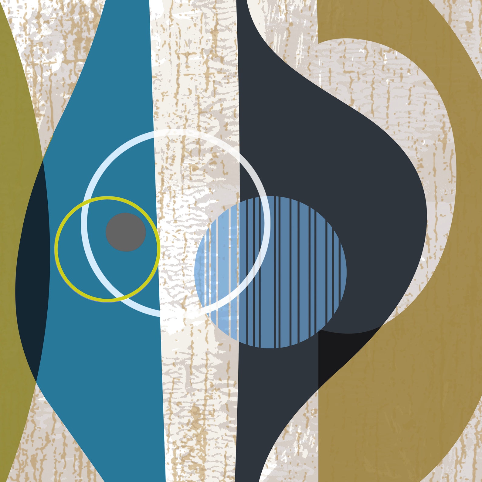 Mid Century Art Print Mid Century Modern Wall Art. Atomic - Etsy