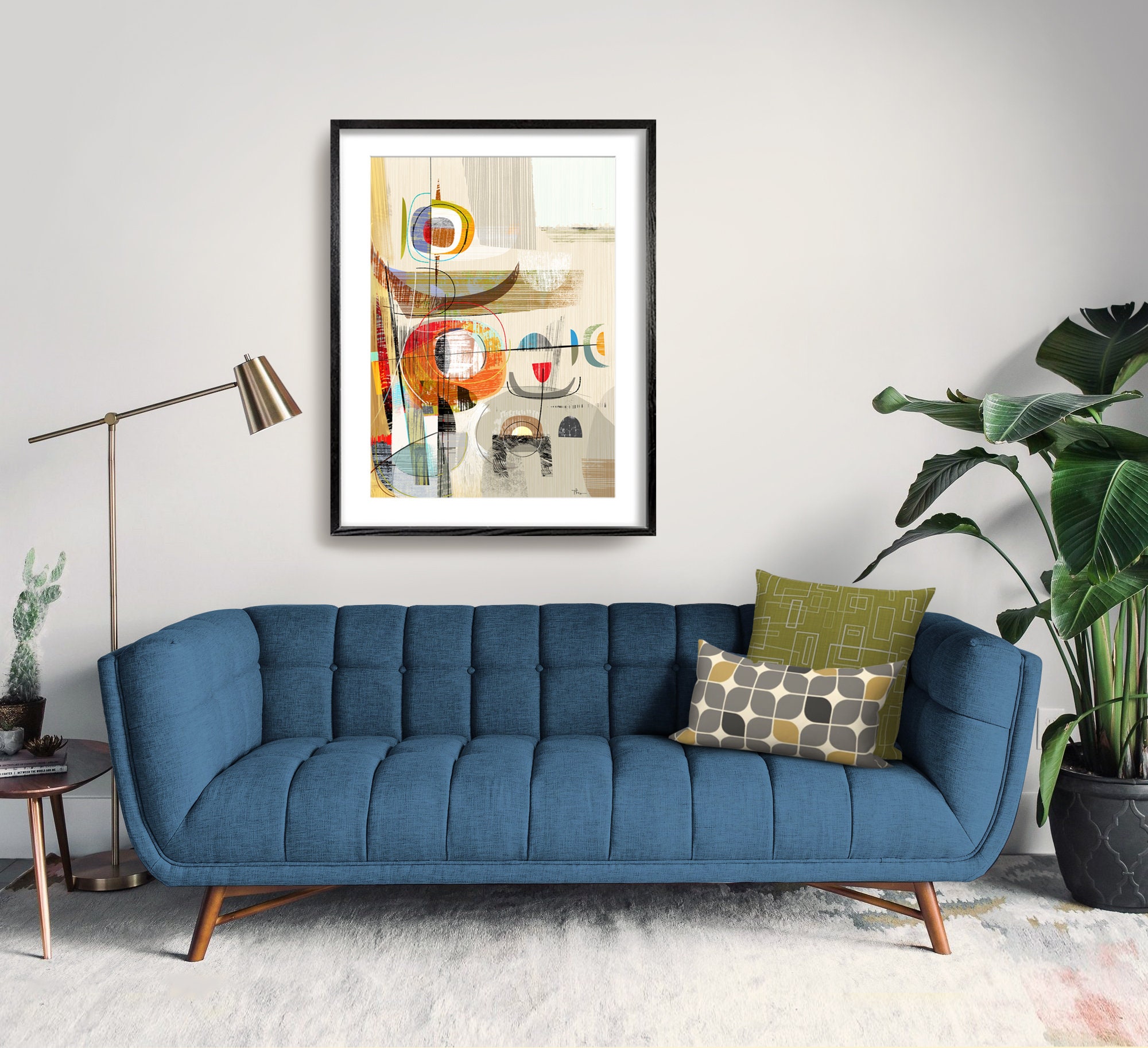 Mid Century Art Print Modernist Art Mid Mod Wall Art Mad - Etsy