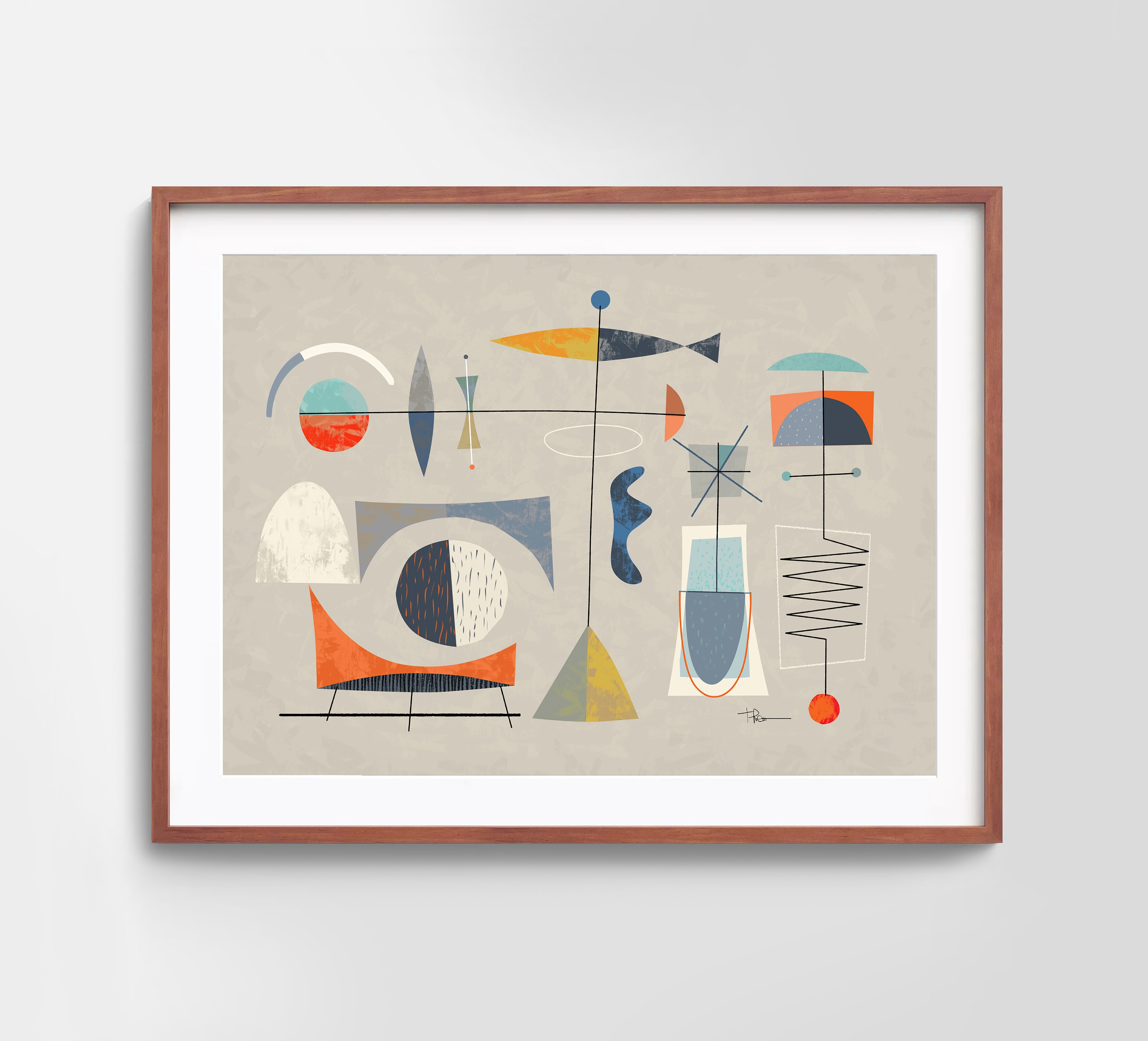 Mid Century Modern Wall Art Mid Century Modern Art Print Mid - Etsy