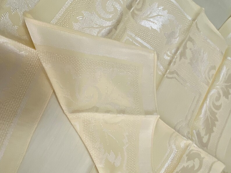 Belgian Table Linens Set Vintage YELLOW 13 Pcs 64