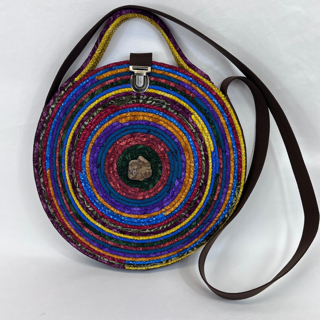 Multi-colored Purse Coiled Rope Bag Handbag Shoulder Bag - Etsy