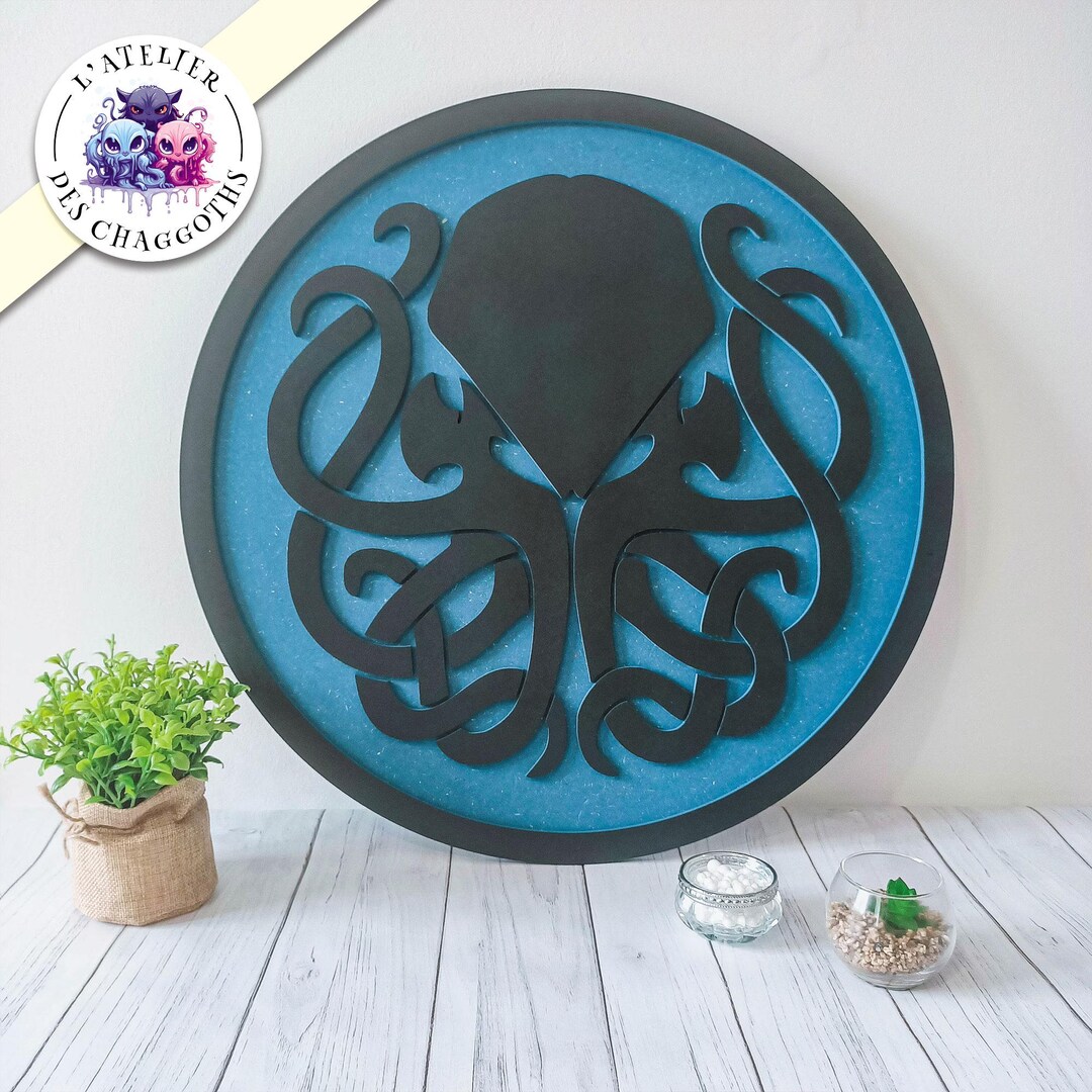 Valchromat 3D Wooden Painting - Cthulhu Lovecraft - Geek Wall Decor ...