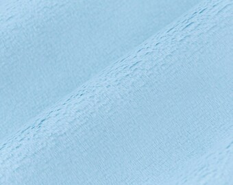 Aqua Blue Solid Cuddle® 3 Smooth Minky Plush From Shannon Fabrics 3mm ...