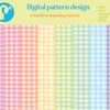 Digital Paper 3D Checkered Seamless Repeating Pattern Squares Geometric ...